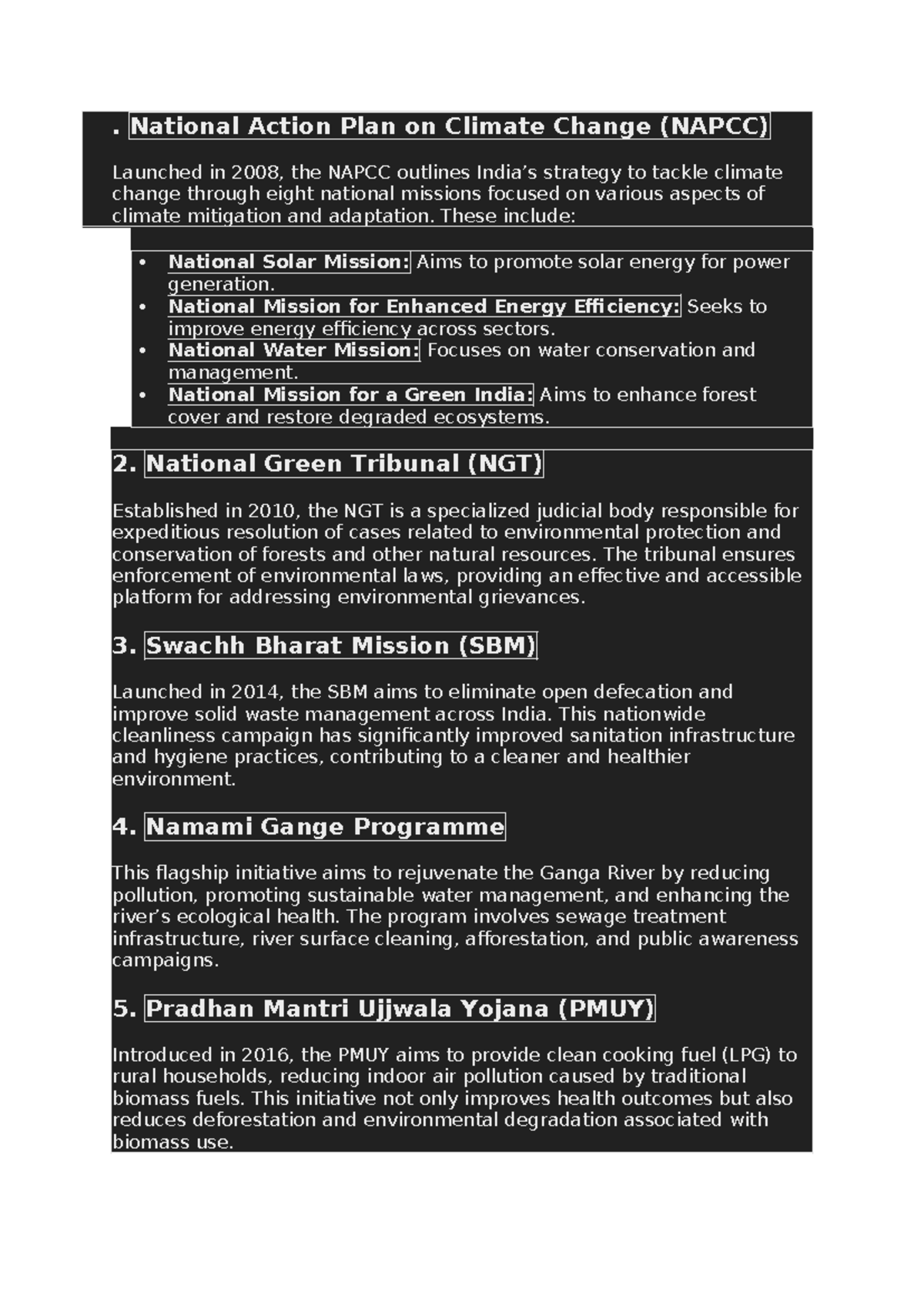 National Action Plan on Climate Change - National Action Plan on ...