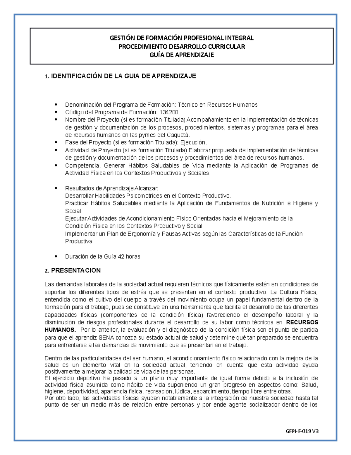 GFPI-F-019 Formato Guia de Aprendizaje Recursos Humanos - GESTIÓN DE FORMACIÓN PROFESIONAL ...