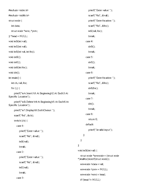 Data structures Programs Cycle 1 - Linear Search #include int main ...
