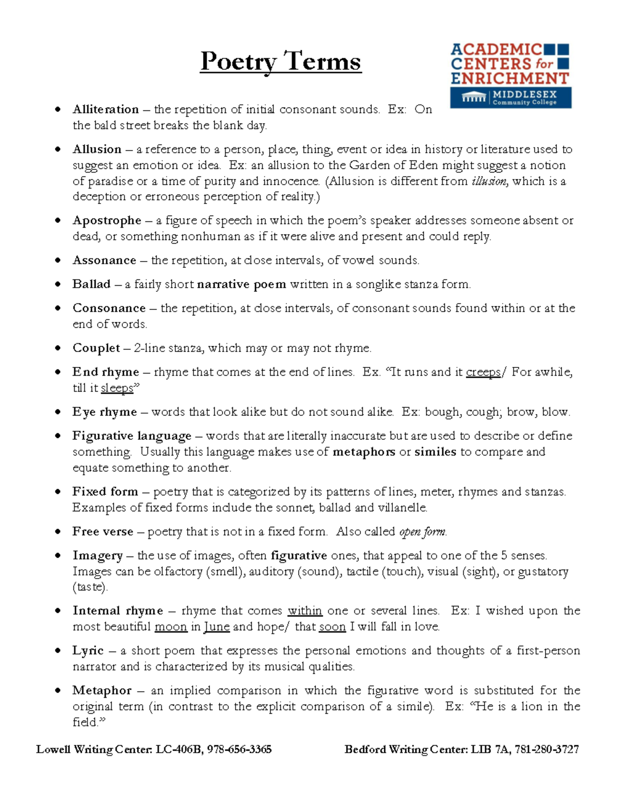 Poetterm - This is poetics terms.I followed for my extra learning ...