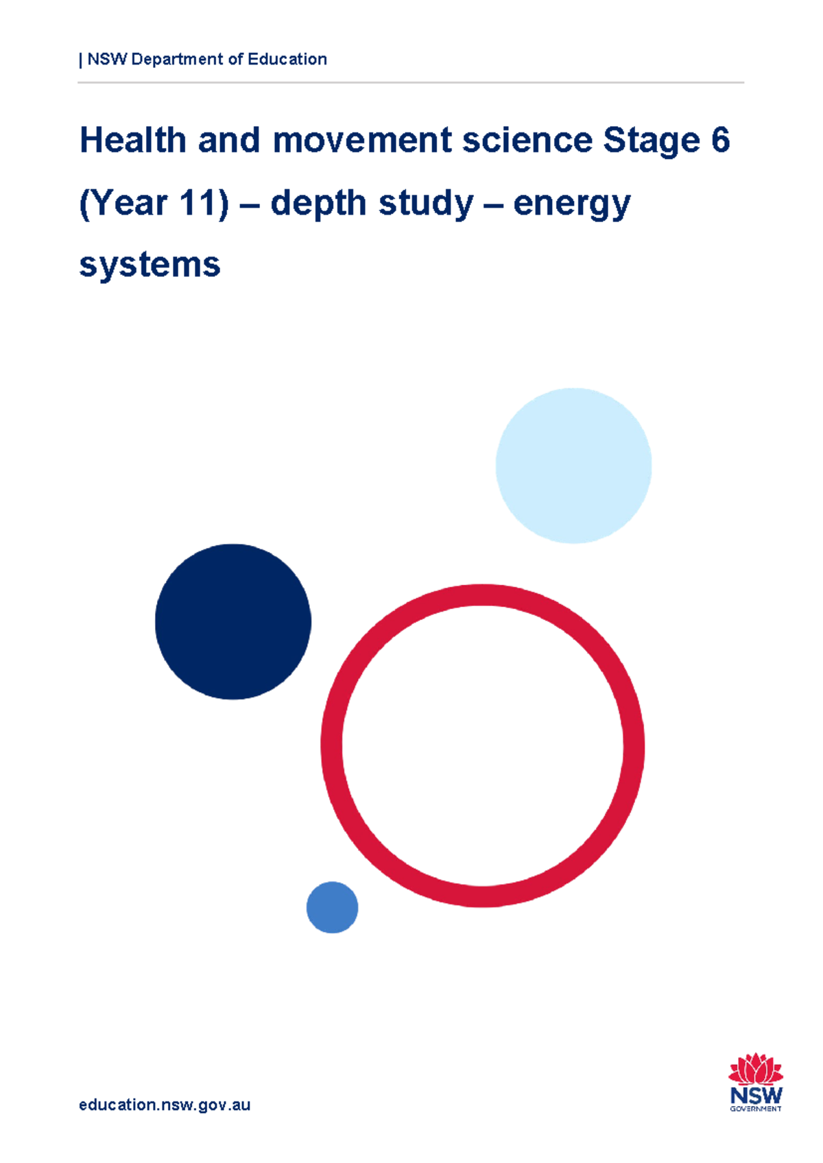 Pdhpe health and movement science depth study s6 energy systems - | NSW ...