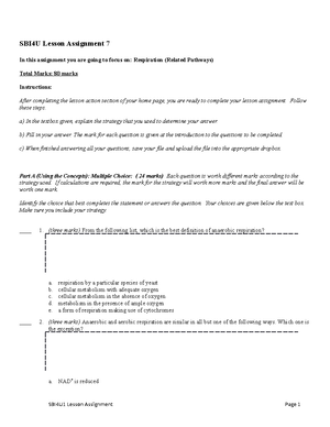 SBI4U Lesson Assignment 2 (pdf) - SBI4U Lesson Assignment 2 In this assignment you are going to ...