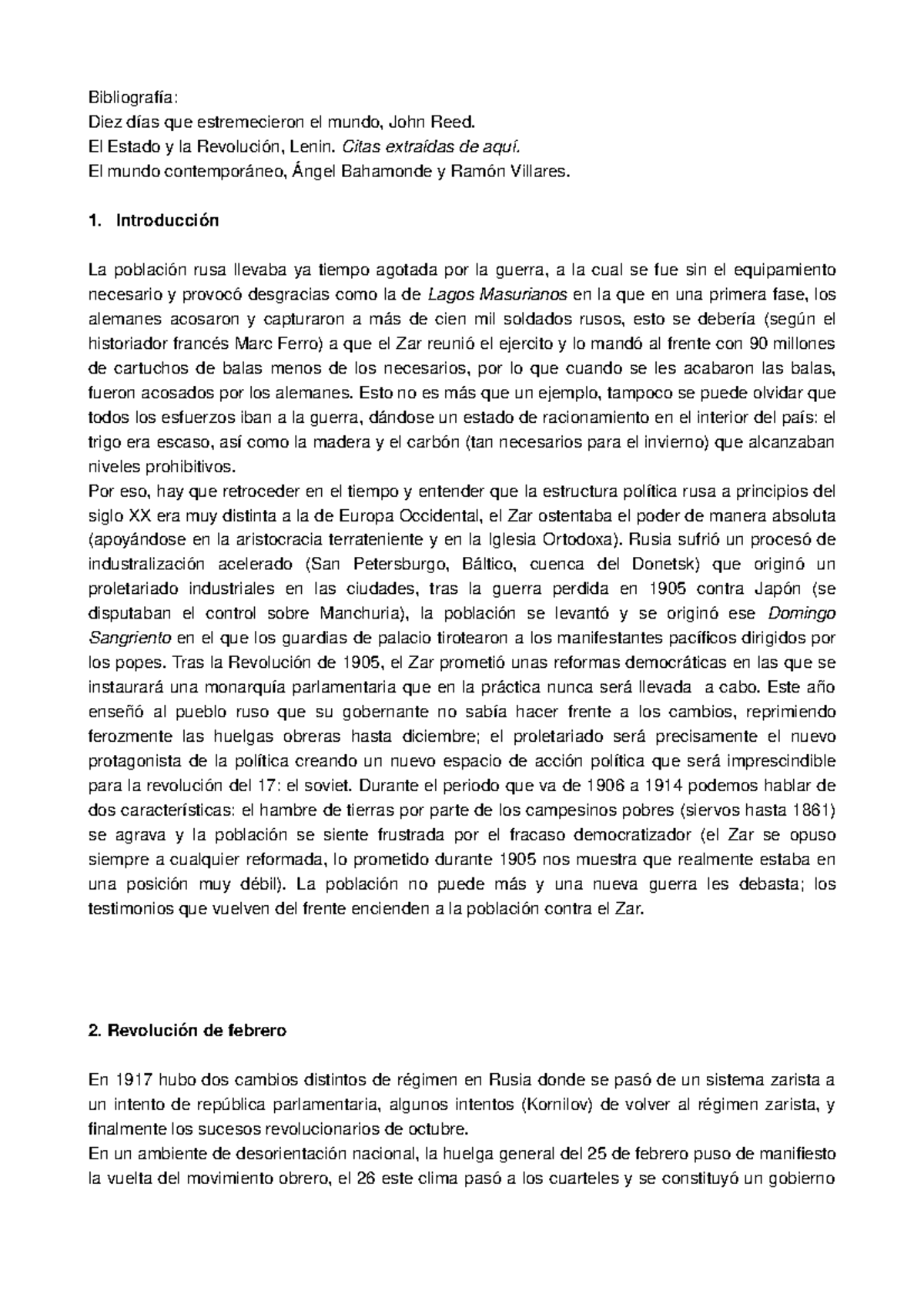 Revolución Rusa - Diez que estremecieron el mundo, John Reed. El Estado ...