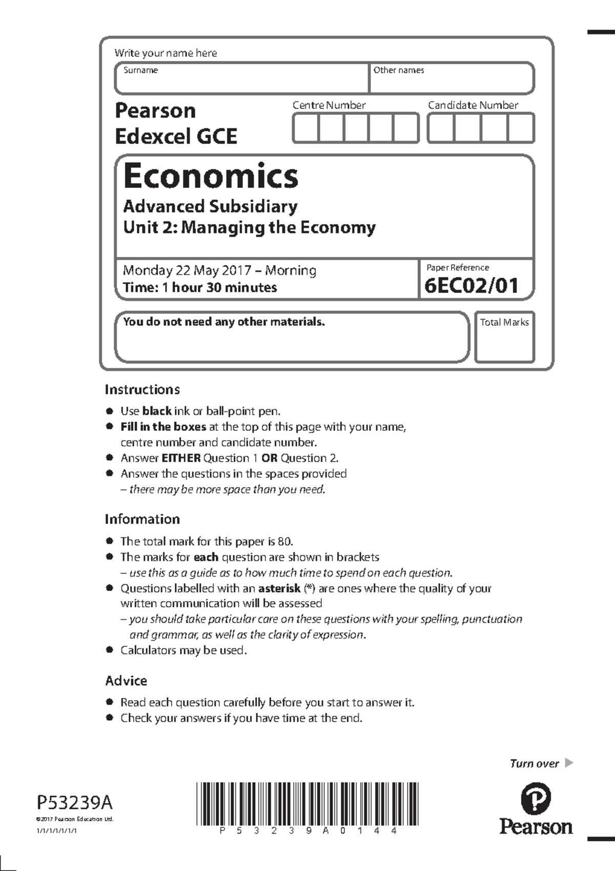 6EC02 01 que 2017 0522 - exercises - Economics Advanced Subsidiary Unit ...