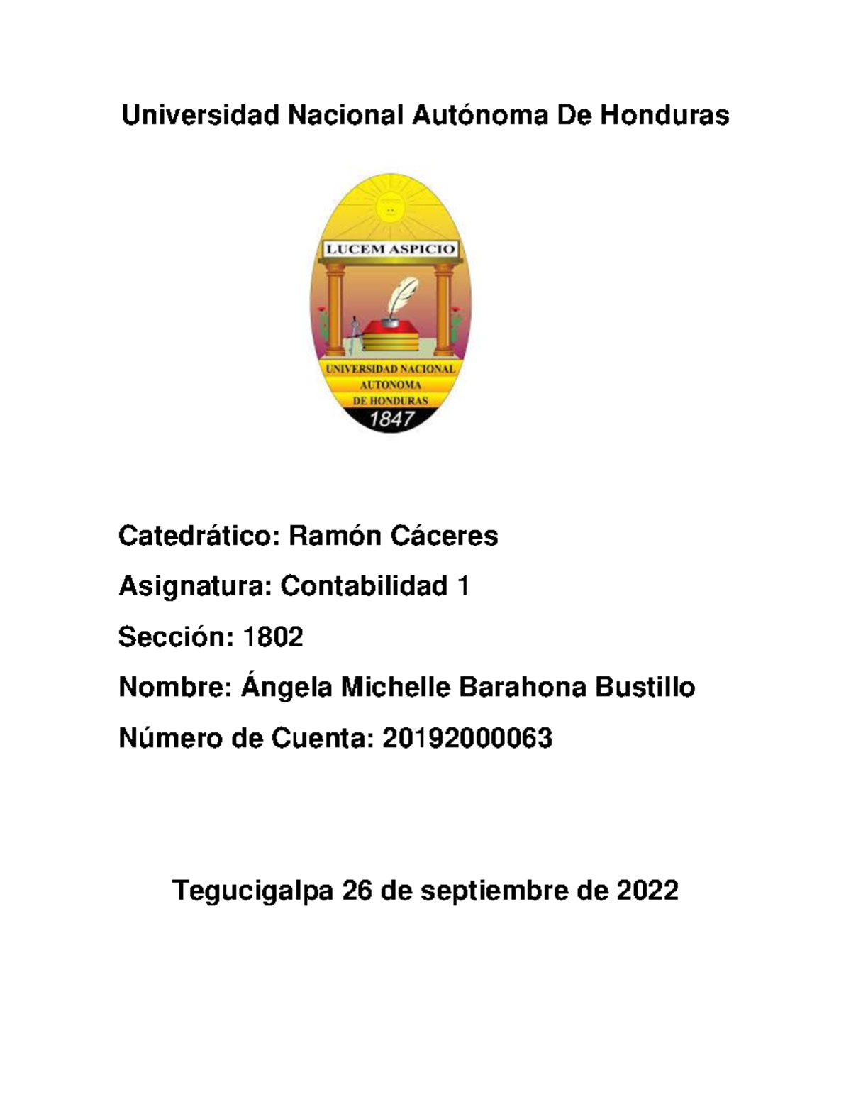 Tarea contabilidad - Universidad Nacional Autónoma De Honduras ...