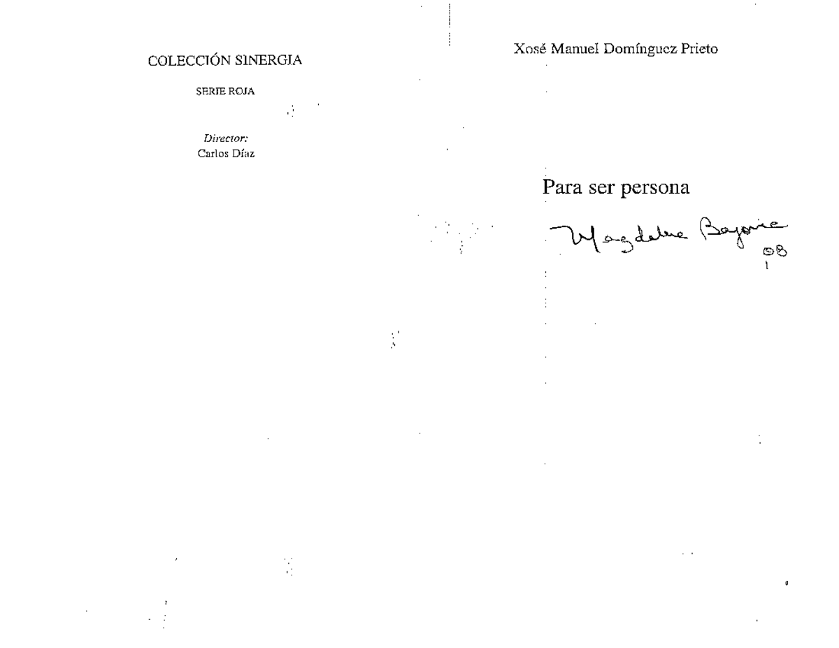 PARA SER Persona - psicologia anormal - Studocu