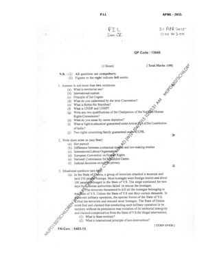 NOV - 2017 - cpc question paper - 1 [Time: Three Hours] [Marks:100 ...