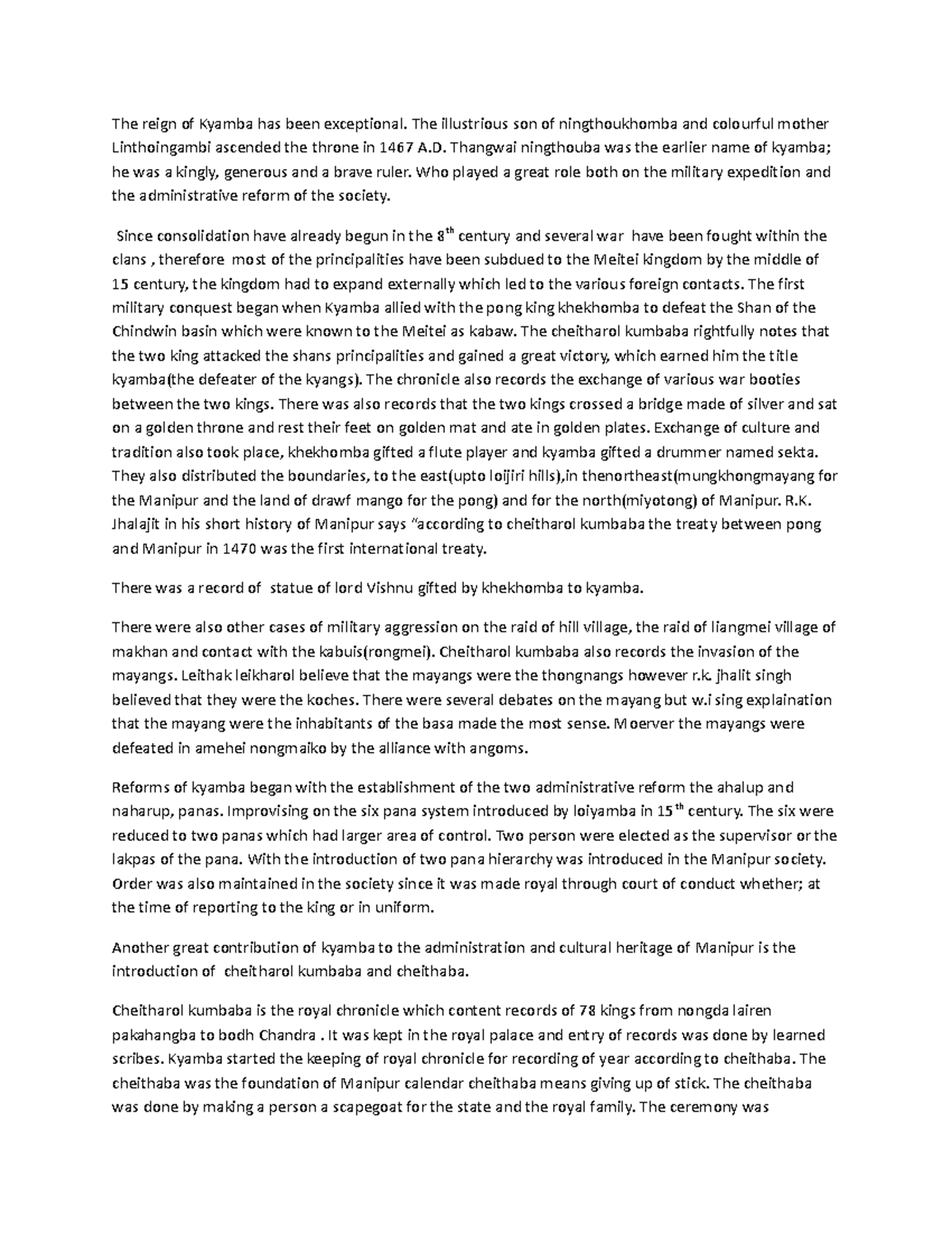 The reign of Kyamba has been exceptional - The illustrious son of ...