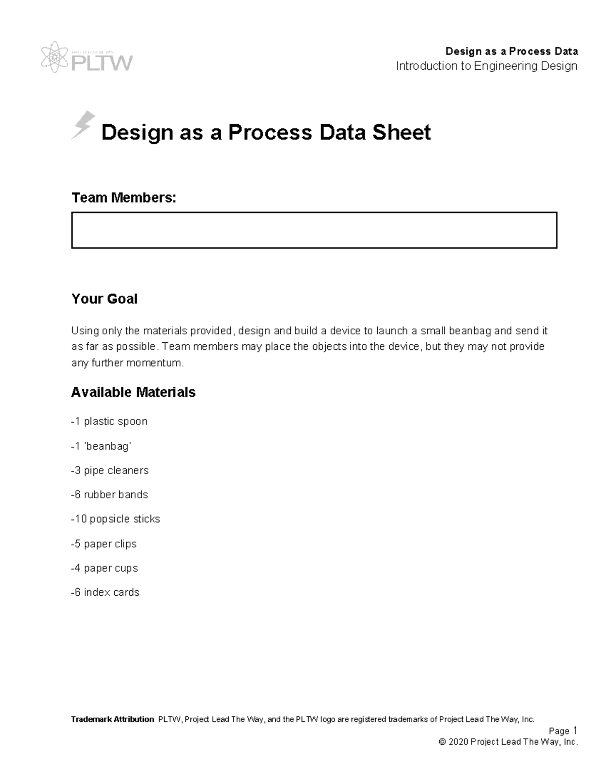 ied 111 Data Sheet - Design as a Process Data Introduction to ...