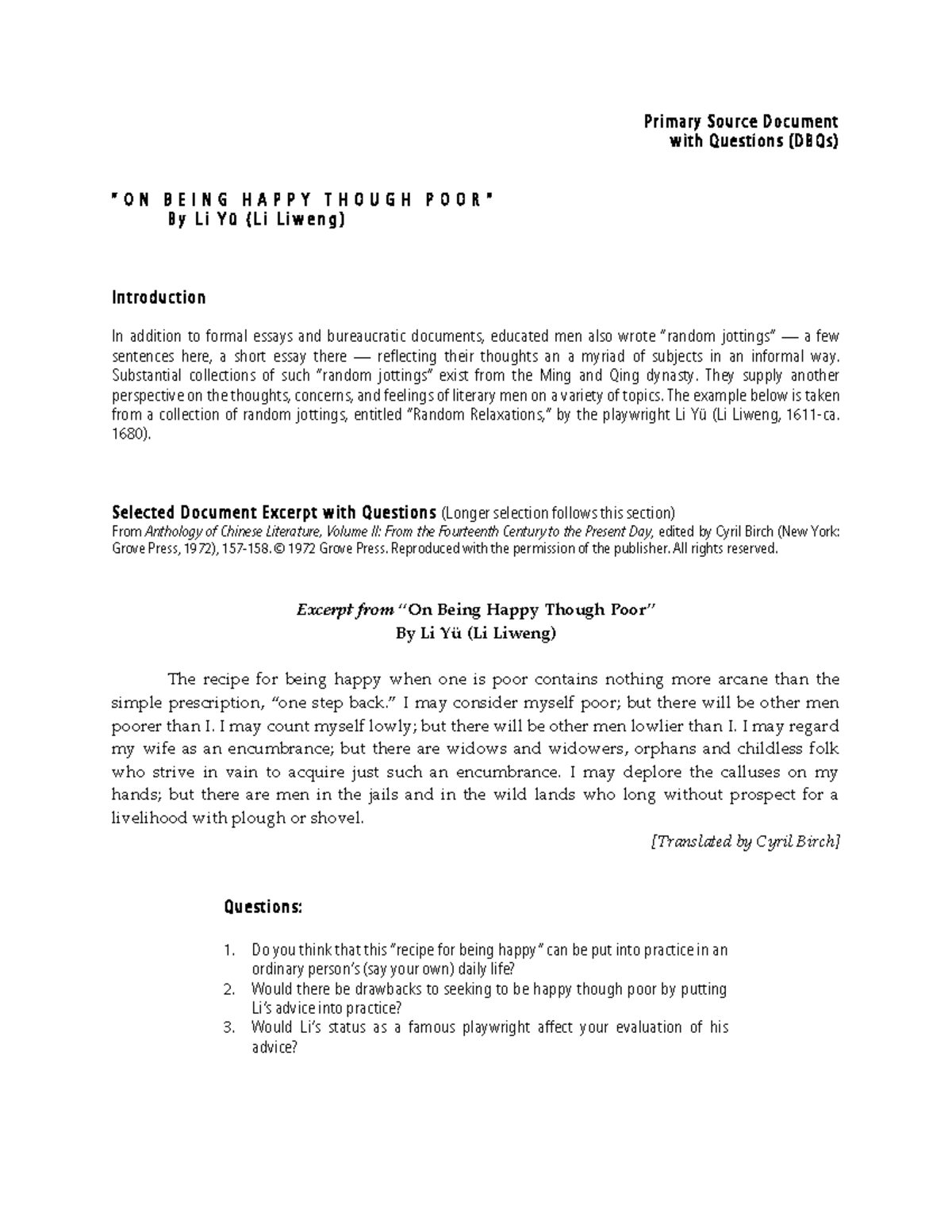 Liyu happy - Material - Primary Source Document with Questions (DBQs ...
