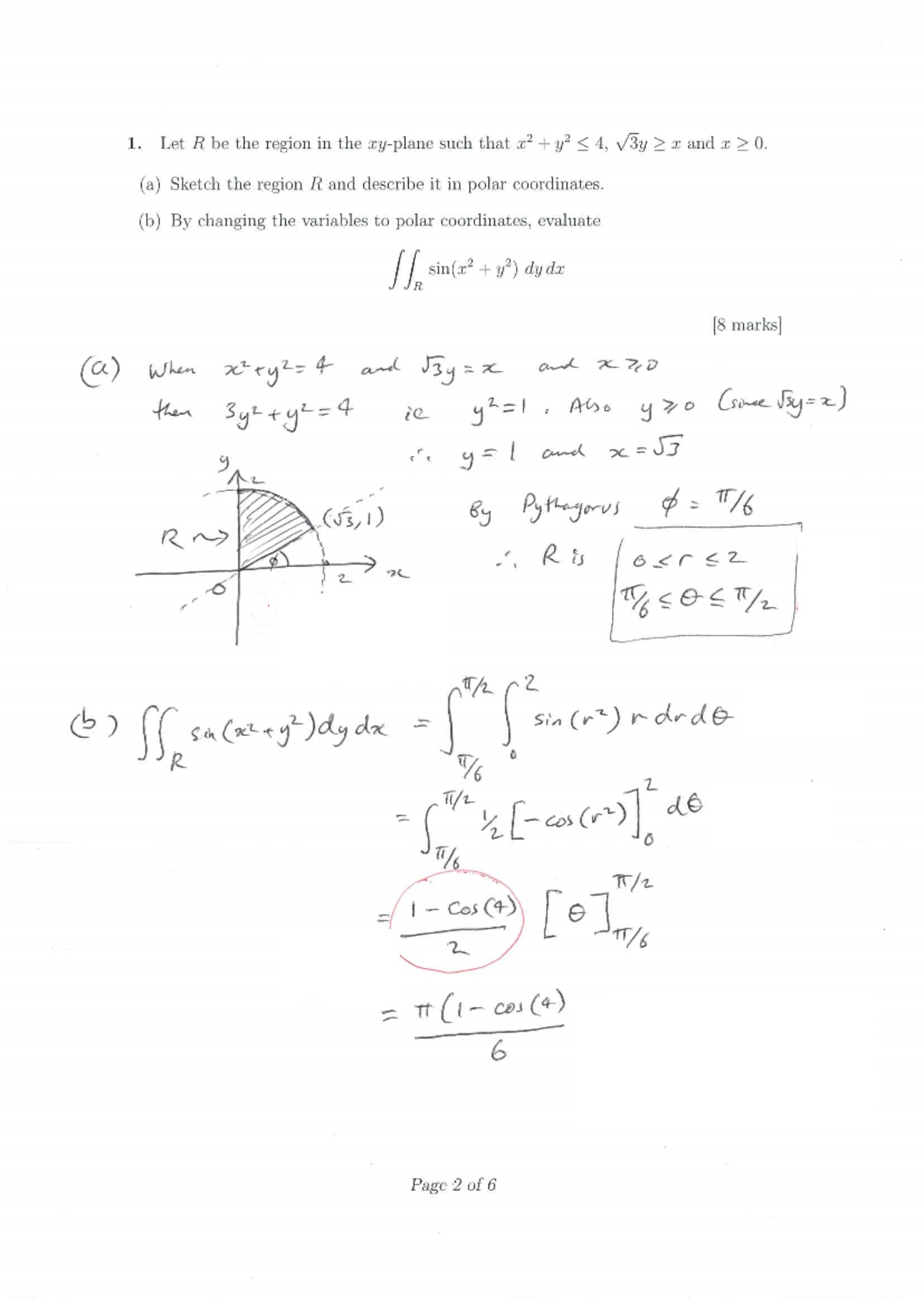 Exam April 2019, questions and answers - MAST20029 - Studocu