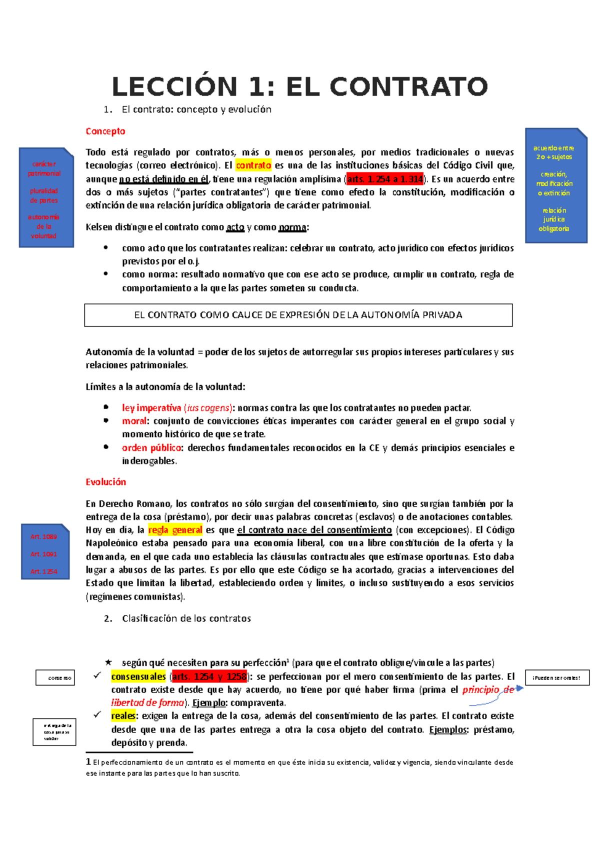 Lección 1. El contrato - LECCIÓN 1: EL CONTRATO 1. El contrato ...