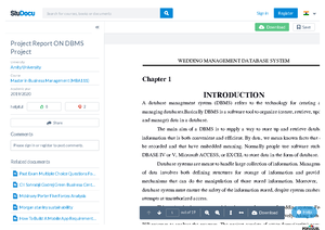 DBMS MINI Project Synopsis Template - K. SCHOOL OF ENGINEERING AND ...