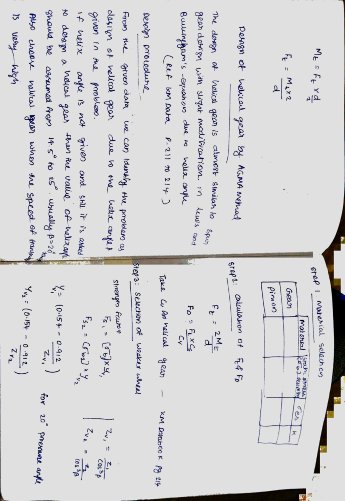 Design Agma method - Design of Machine Elements 1 - Studocu
