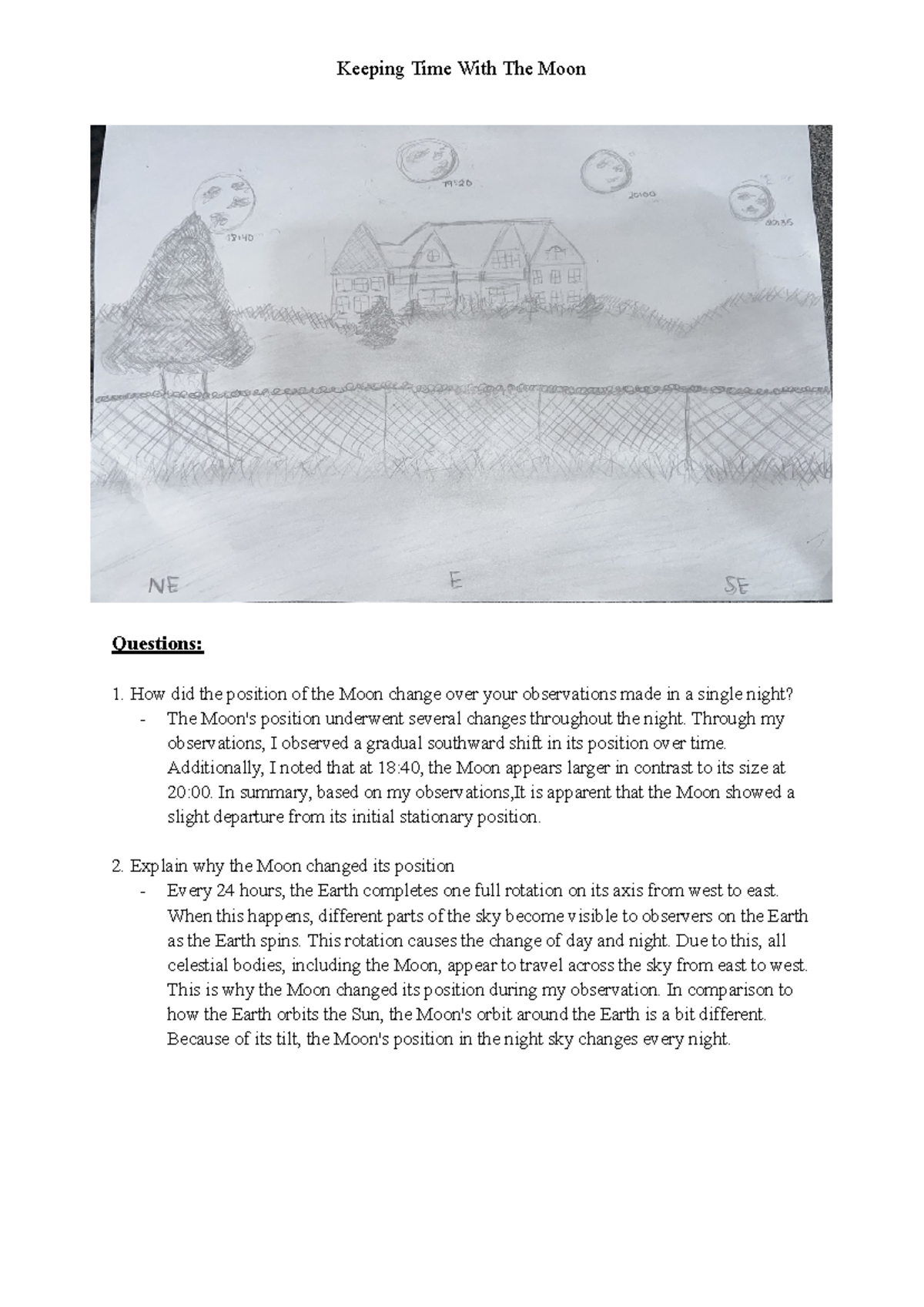 Homework 1 - n/a - Keeping Time With The Moon Questions: How did the ...