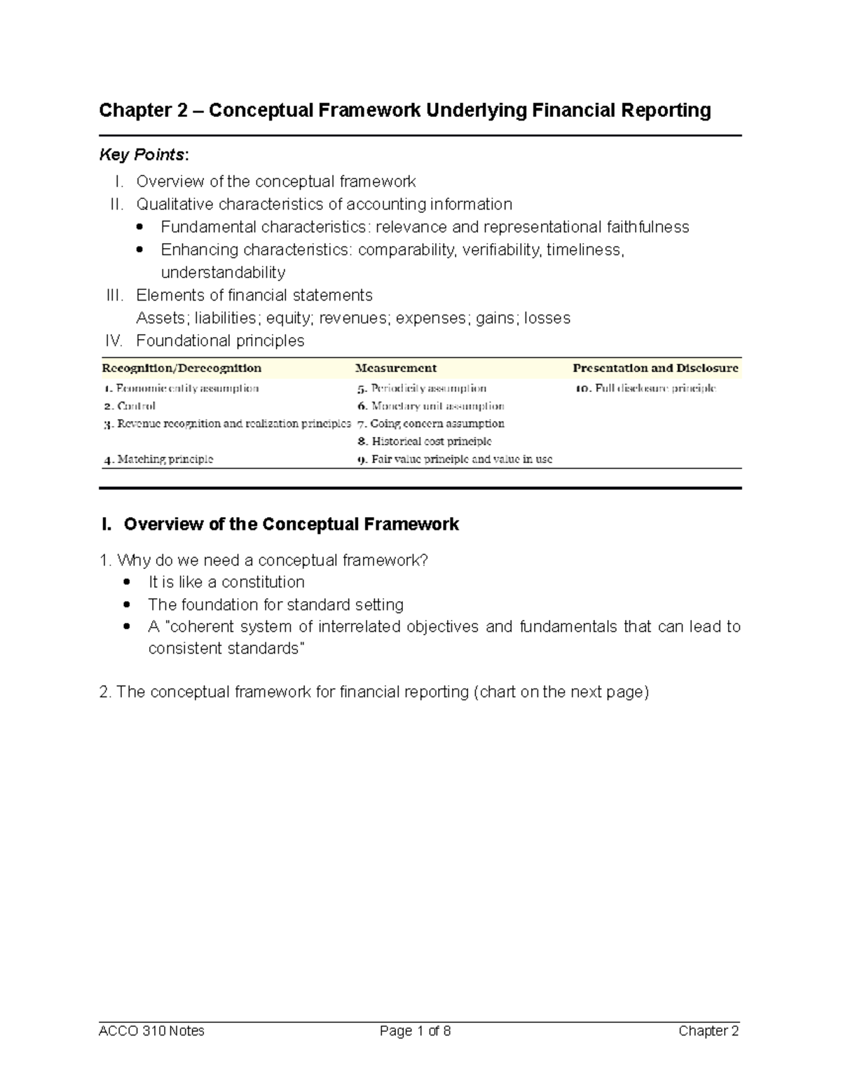 Chapter 2 Notes - 123 - Chapter 2 – Conceptual Framework Underlying ...