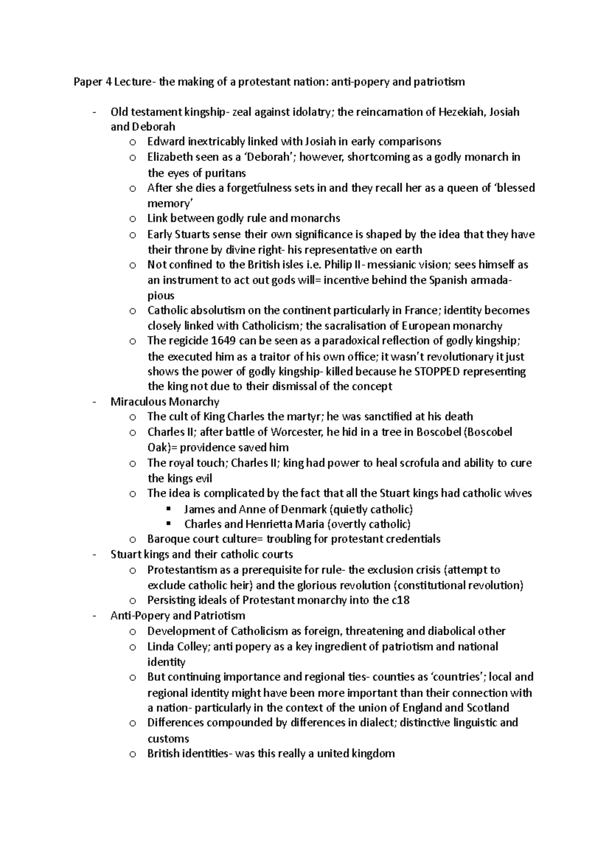 Paper 4 Lecture walsham - Paper 4 Lecture- the making of a protestant ...