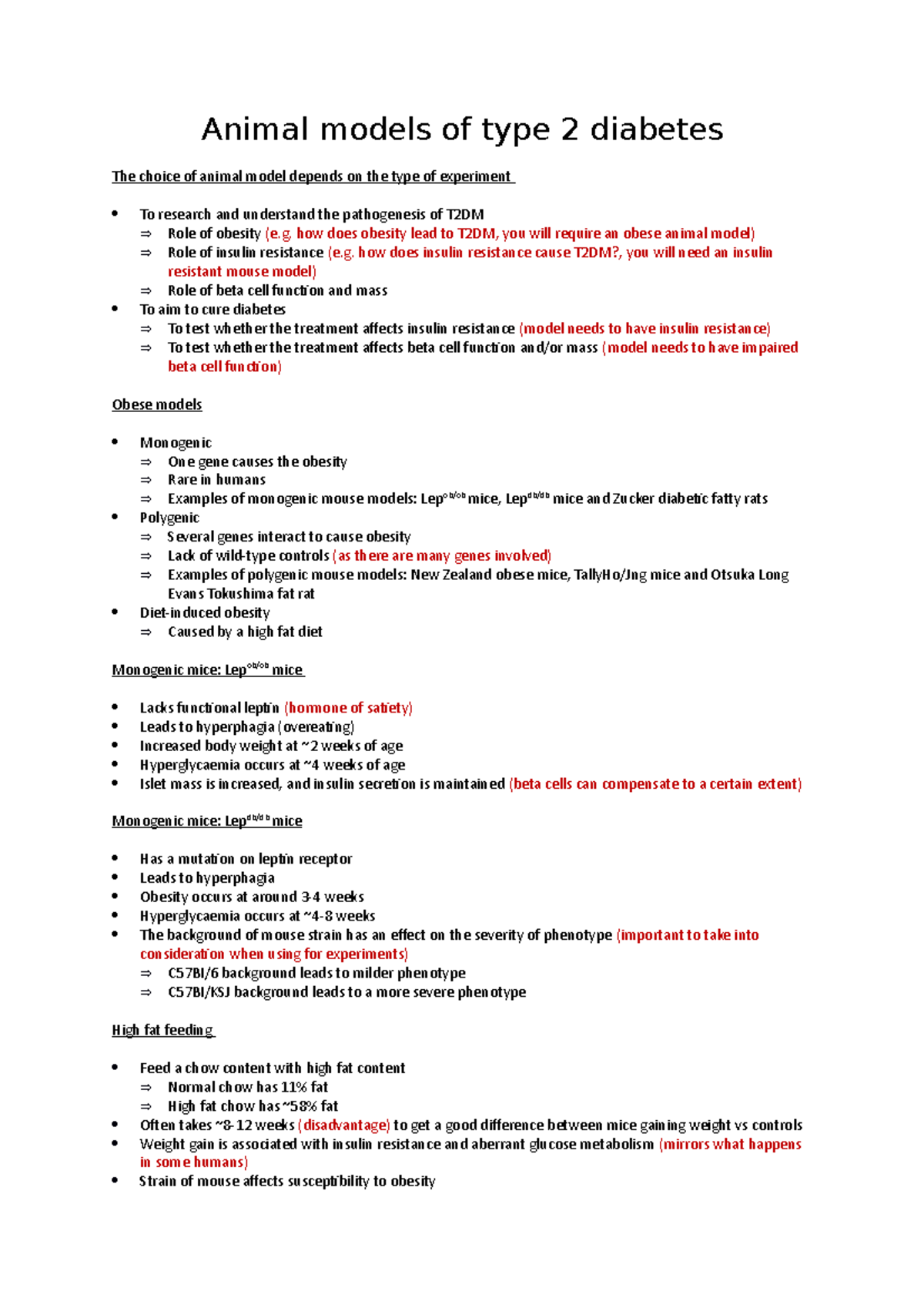 Animal models of type 2 diabetes - Animal models of type 2 diabetes The ...