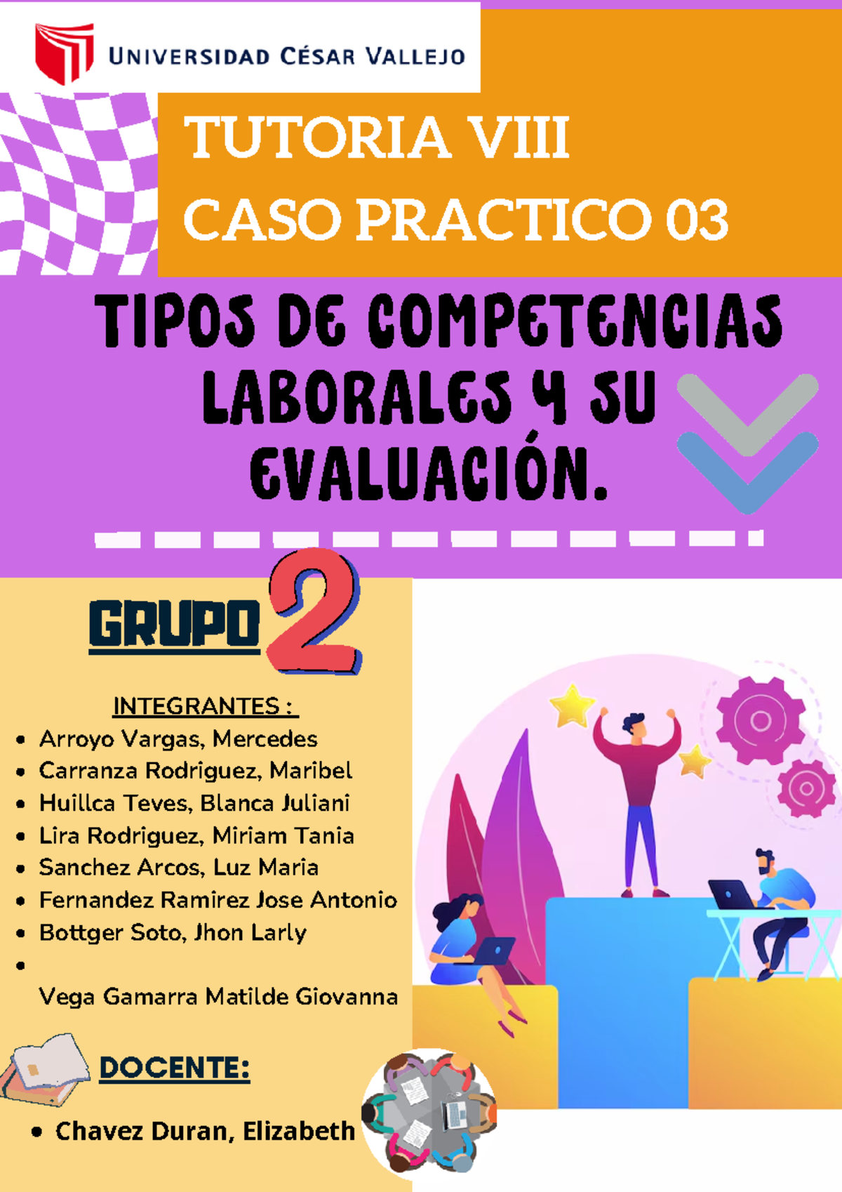 CASO Practico 03 Grupo 02 - TIPOS DE COMPETENCIAS LABORALES Y SU EVALUACIÓN. TUTORIA VIII CASO ...