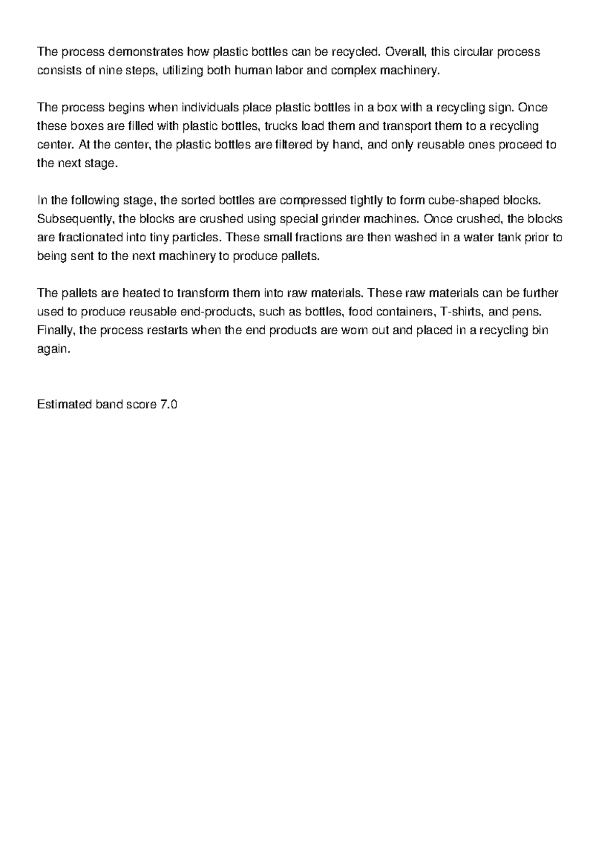 Task 1 process band 7 - Nznznskw2o91 - The process demonstrates how ...