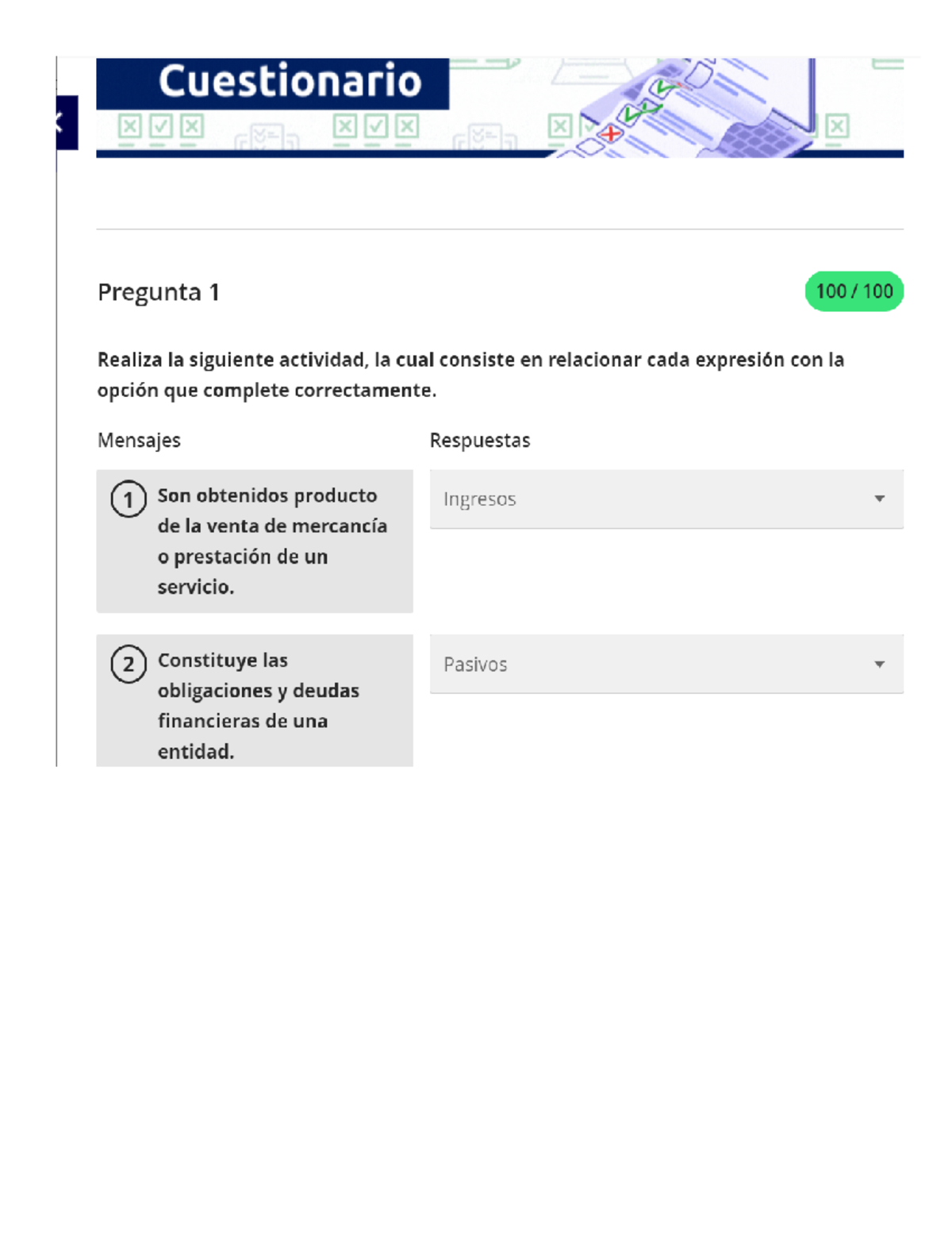 Unidad 2. Actividad 1. Autocorregible. Los Instrumentos Contables - Contabilidad 1 - Studocu
