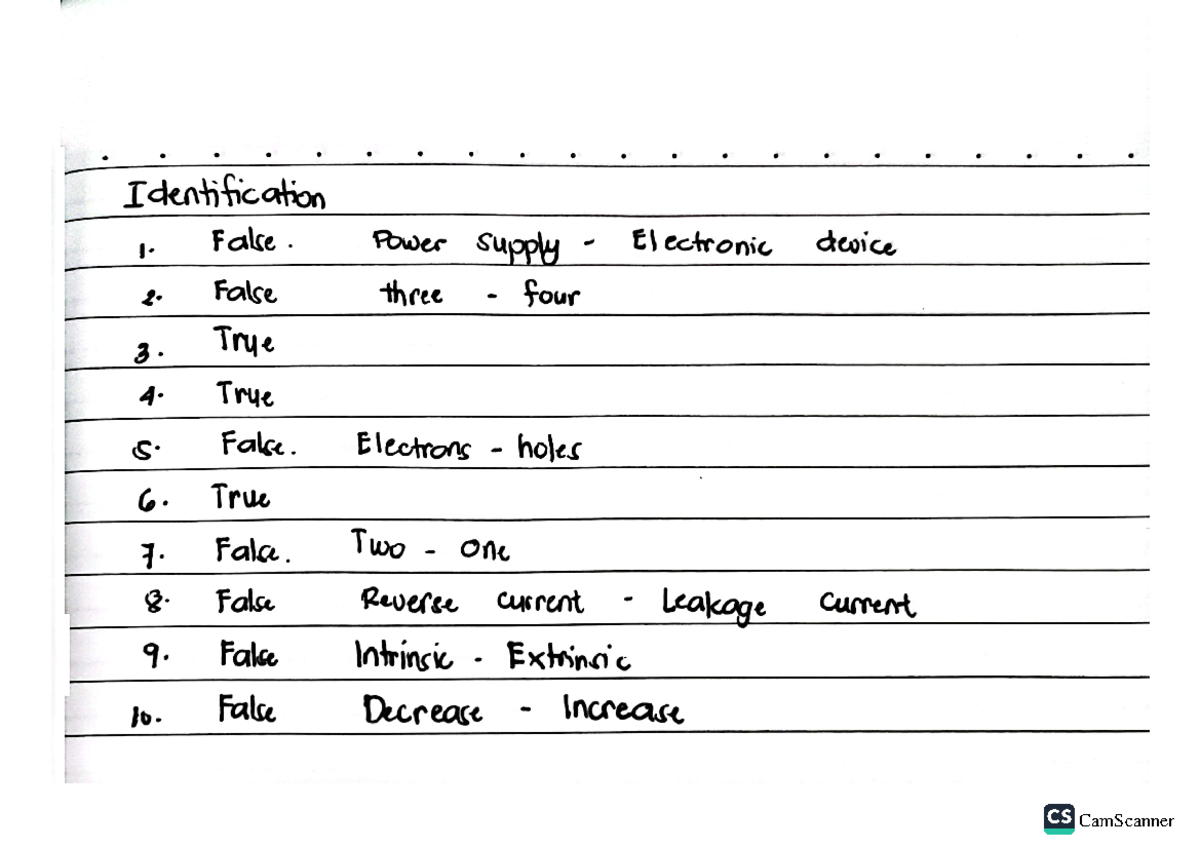 Quiz1-Solutions - Solving - Physics (Basic Electronics) - Studocu