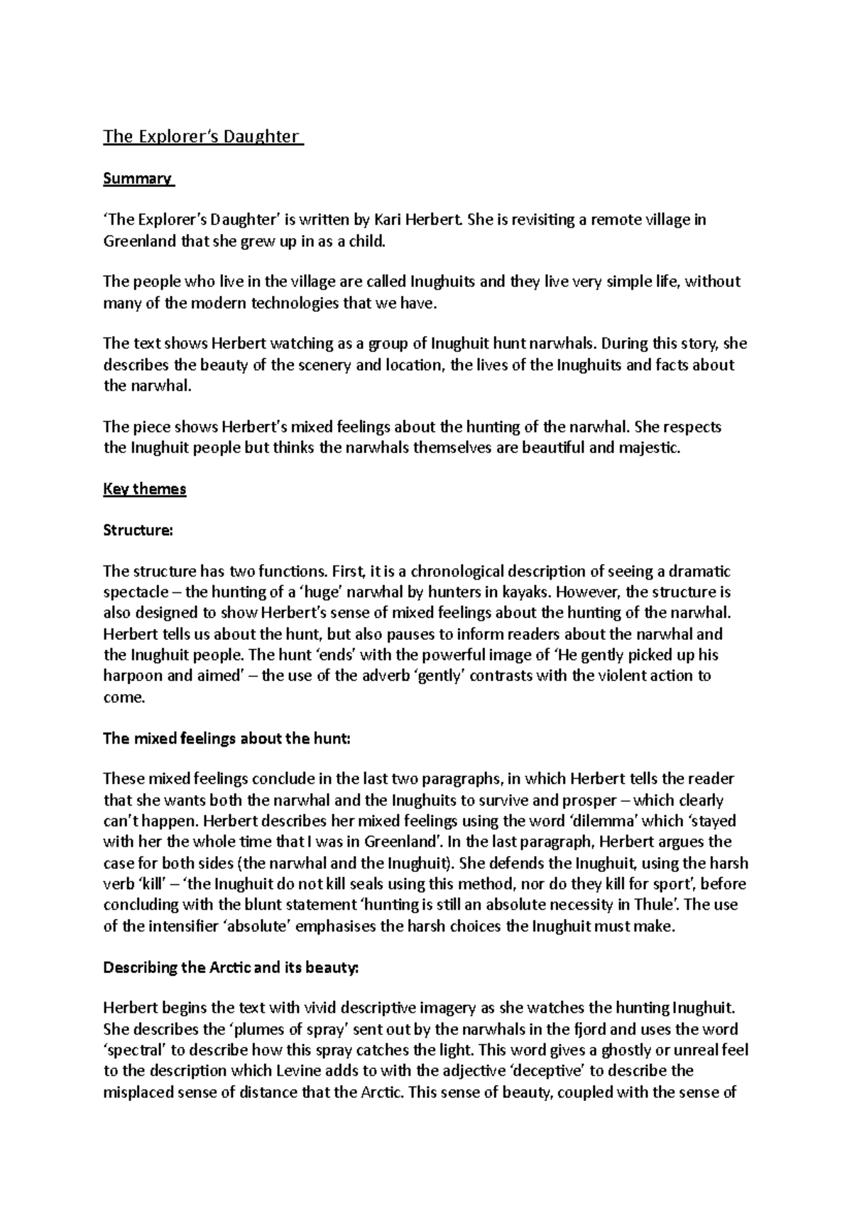 The Explorer's Daughter - The Explorer’s Daughter Summary ‘The Explorer ...