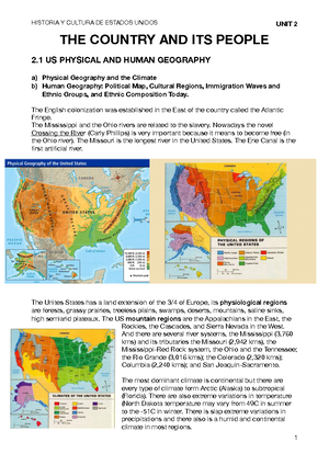 UNIT 1 - Apuntes historia y cultura de estados unidos unidad 1 - UNIT 1 ...