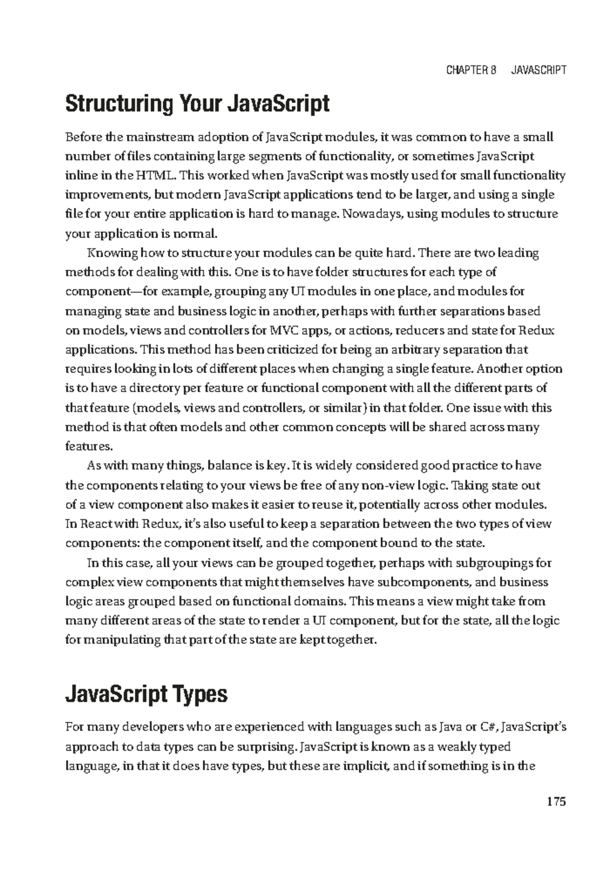 Web Development Notes 43 175 Structuring Your Javascript Before The Mainstream Adoption Of 