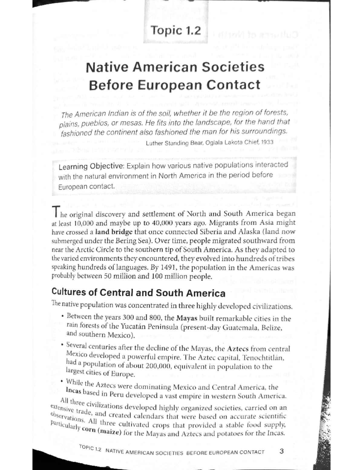 Unit 1 Period 1 1491-1607 - Topic 1 Native American Societies Before ...
