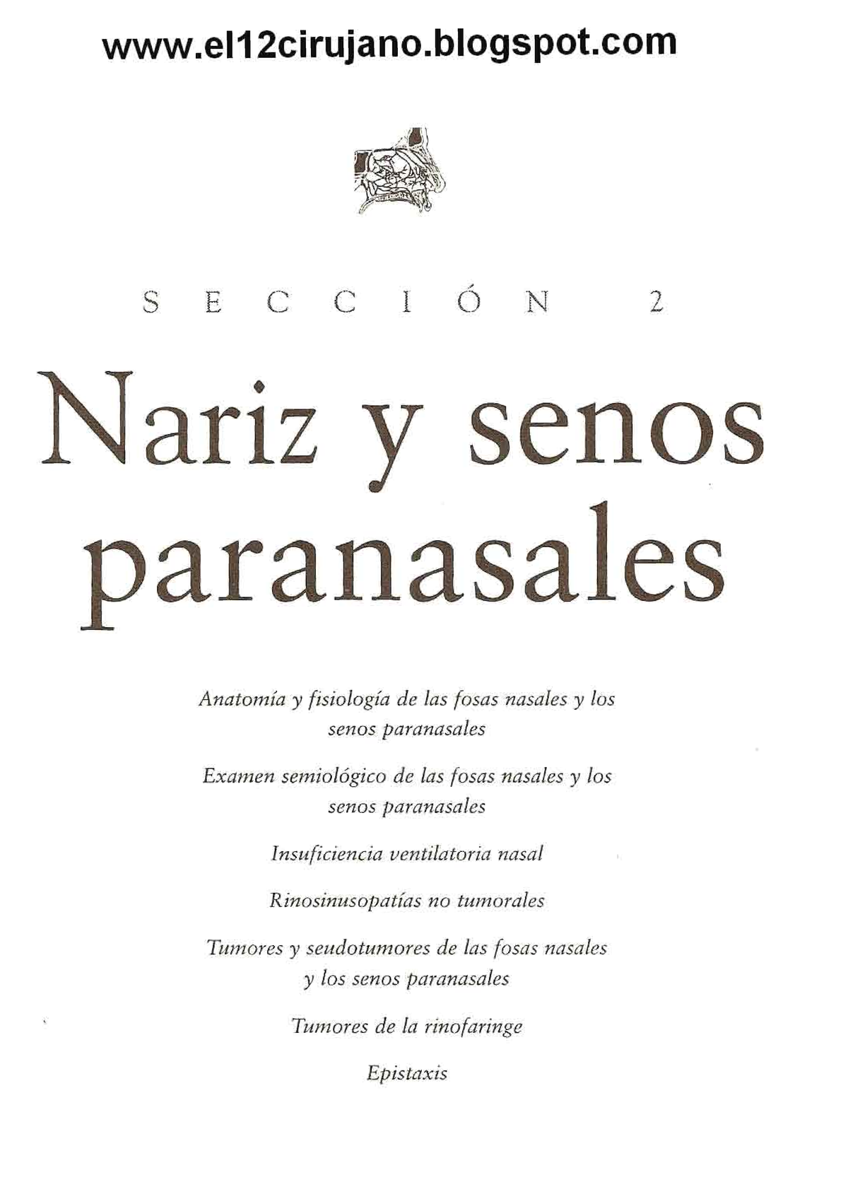 Anatomia y Fisiologia de la Nariz - OTORRINOLARINGOLOGIA - Studocu