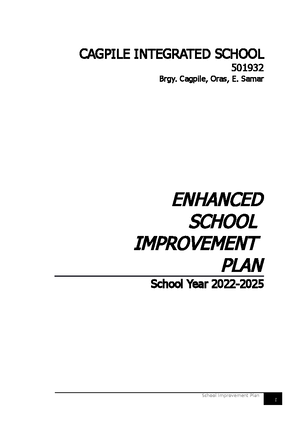 Sip annex 5 planning worksheet - ANNEX 5 Planning Worksheet SCHOOL ...
