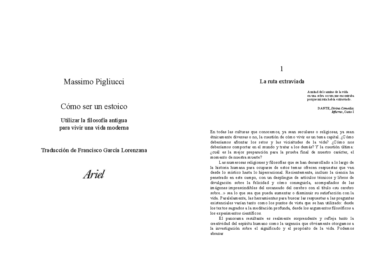 Comoserestoico - Cómo ser un estoico - Massimo Pigliucci Cómo ser un estoico Utilizar la ...