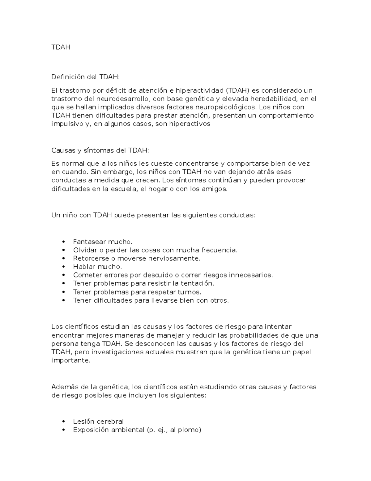 TDAH Dislexia - TDAH Definición del TDAH: El trastorno por déficit de ...