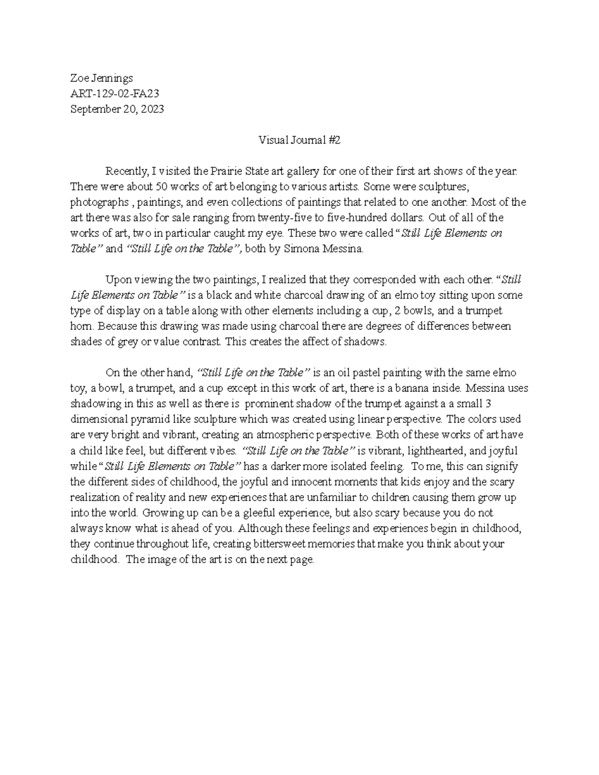 Untitled document (3) - Visual Journal - Zoe Jennings ART-129-02-FA ...