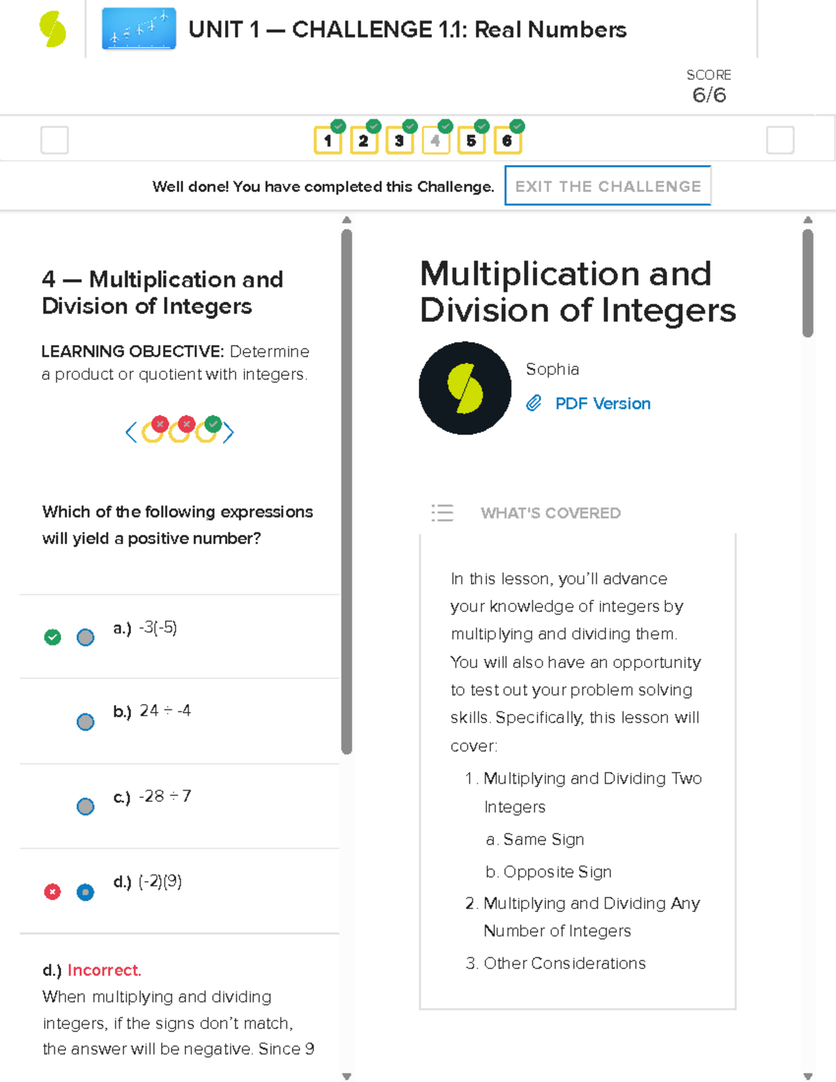 Introduction to College Mathematics - Challenge 1.1 Real Numbers 4 - 4 ...
