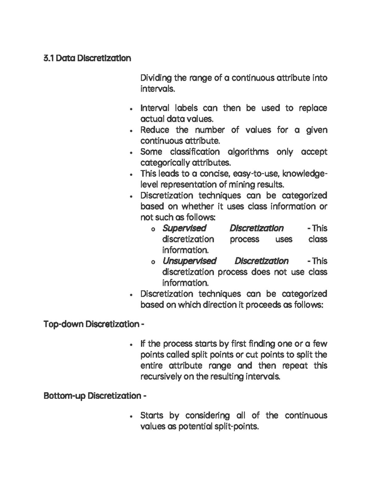 Data Mining -1 Data Discretizat - 1 Data Discretization Dividing the ...