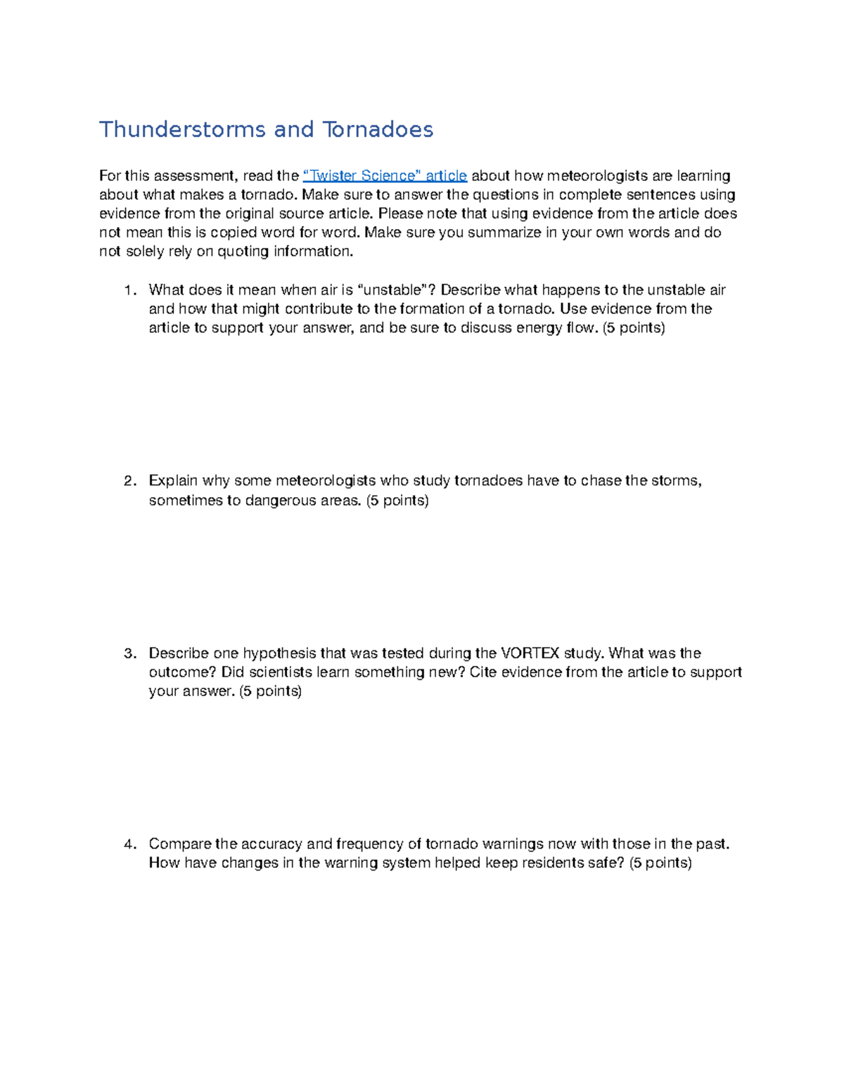 MET 3 - Thunderstorms and Tornadoes - Thunderstorms and Tornadoes For ...
