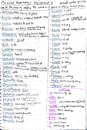 Medical Terminology pt. 3 - Medical Terminology Learning Activities ...