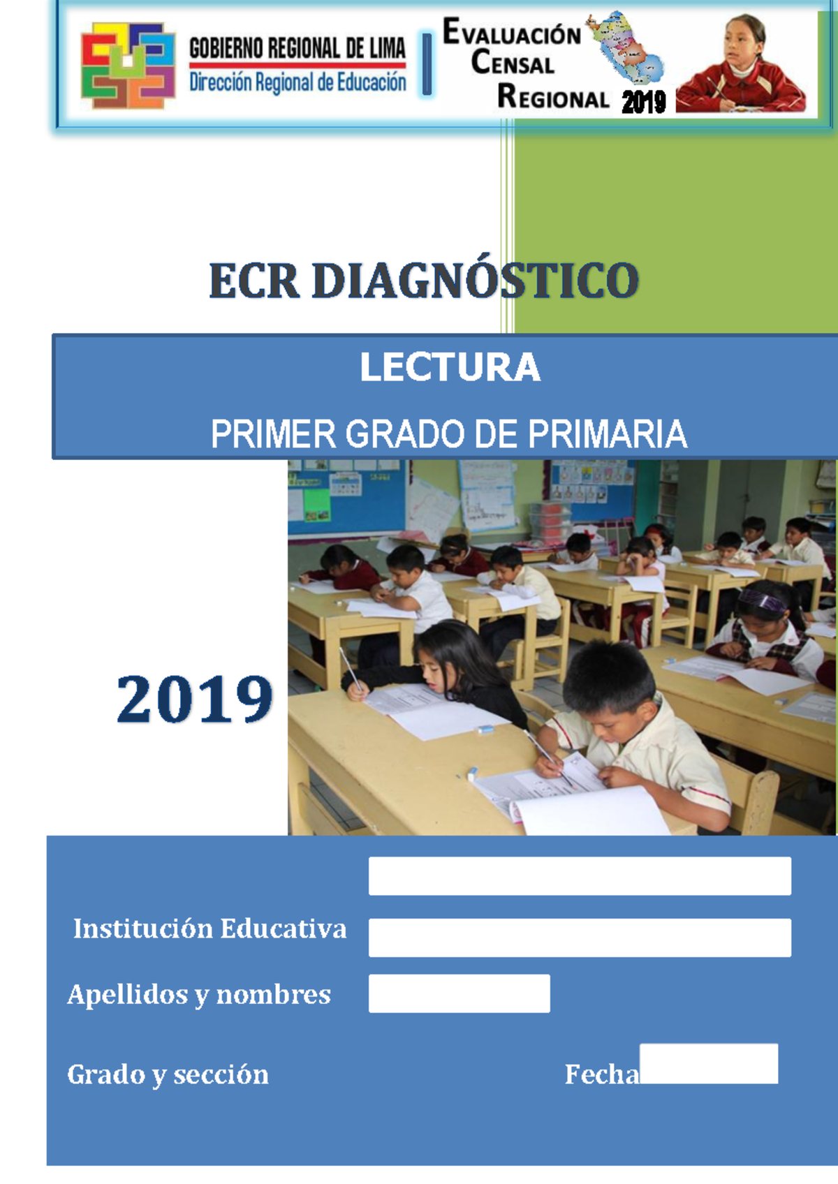 Lectura Primer Grado ECR Inicio 2019 - 1 ° GRADO DE PRIMARIA ...