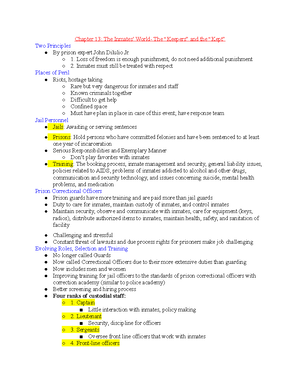 Chapter 12 Prison and Jails, Structure and Function - Chapter 12 ...