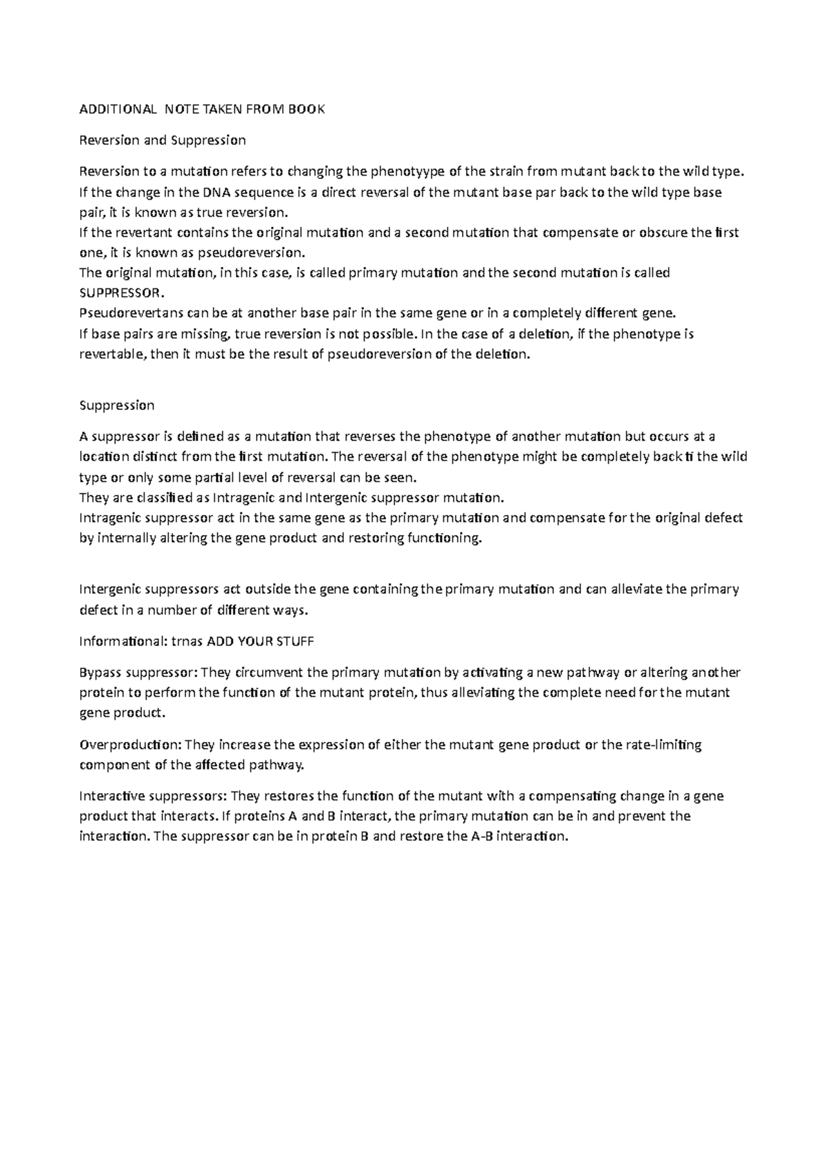 Additional NOTE Taken FROM BOOK - ADDITIONAL NOTE TAKEN FROM BOOK ...