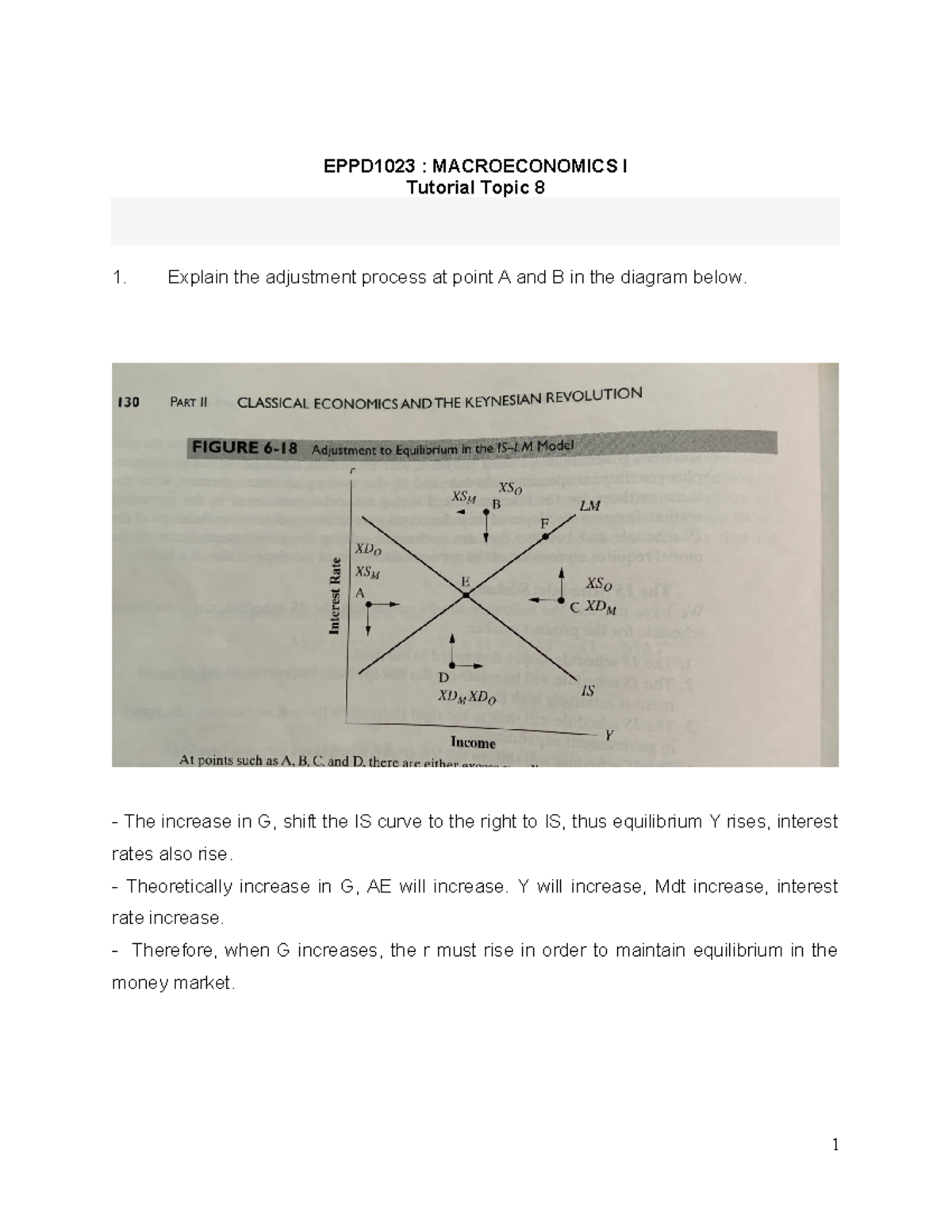(Int) - T8 Sem 1 Session 2022-2023 - EPPD1023 : MACROECONOMICS I ...