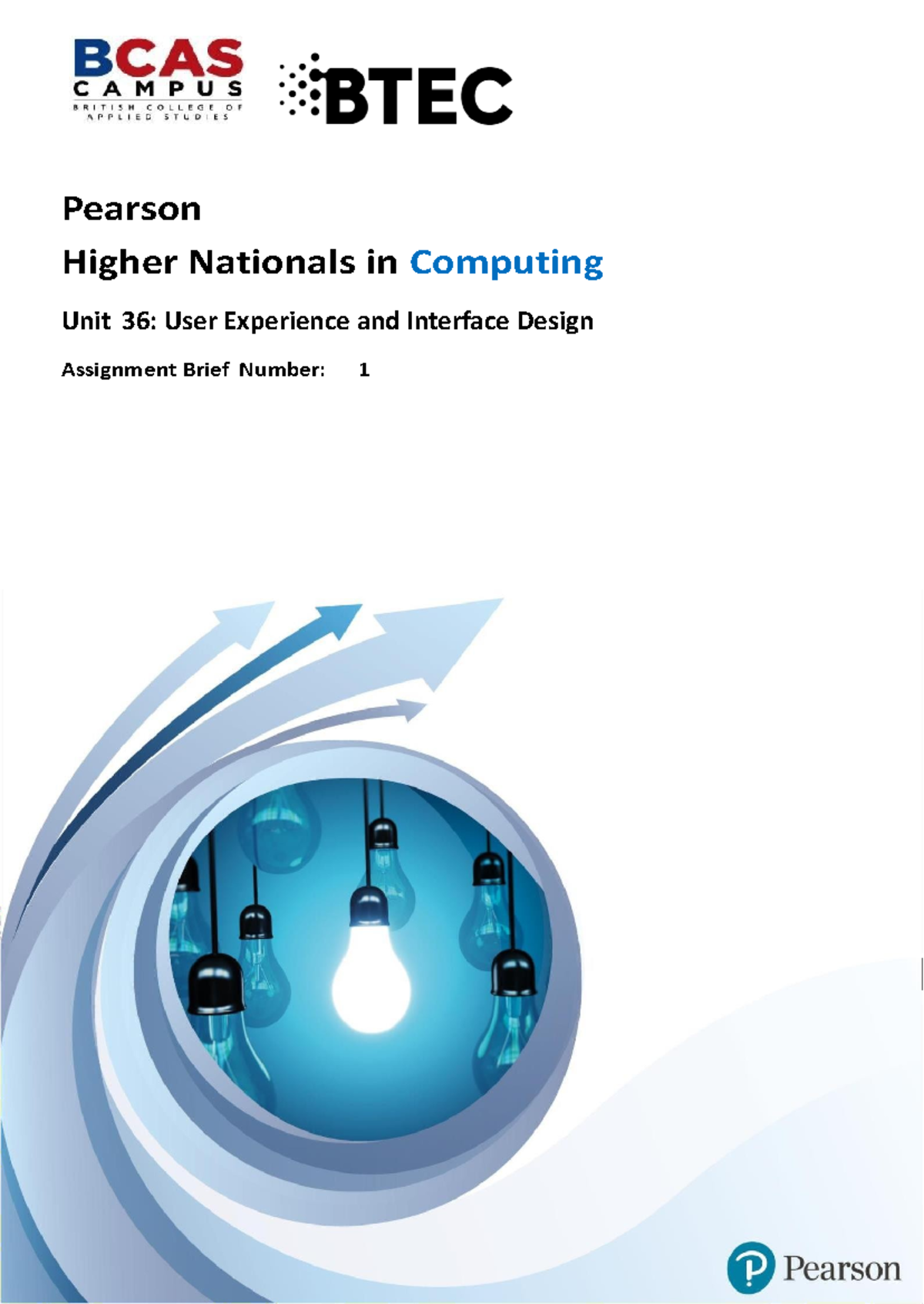 Assignment Brief Pearson Higher Nationals In Computing Unit 36 User Experience And Interface