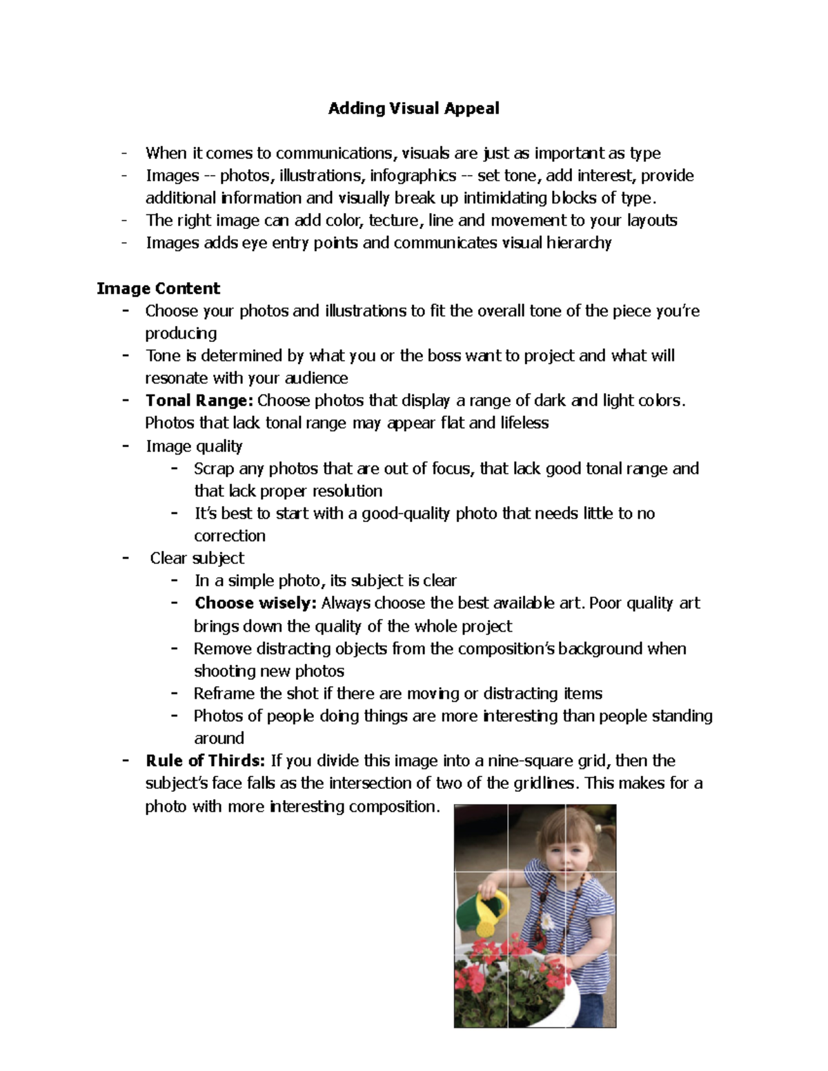 Chapter 9 - Adding Visual Appeal - Adding Visual Appeal When it comes ...