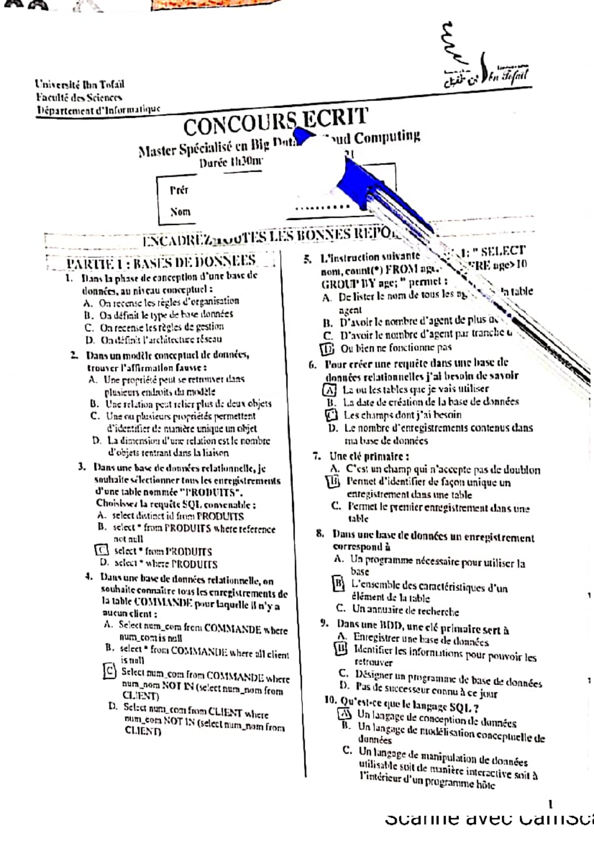 Master big data 2021 - informatique - Studocu