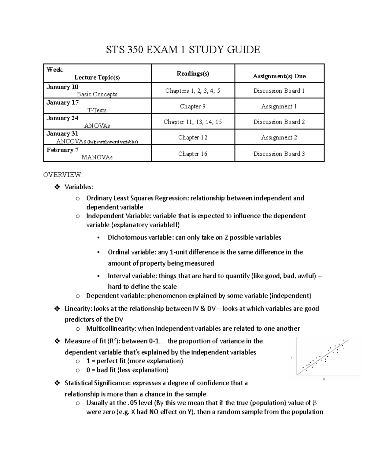 EXAM 1 Study Guide - Statistics For The Health Sciences - STS 350 EXAM 1 STUDY GUIDE Week ...