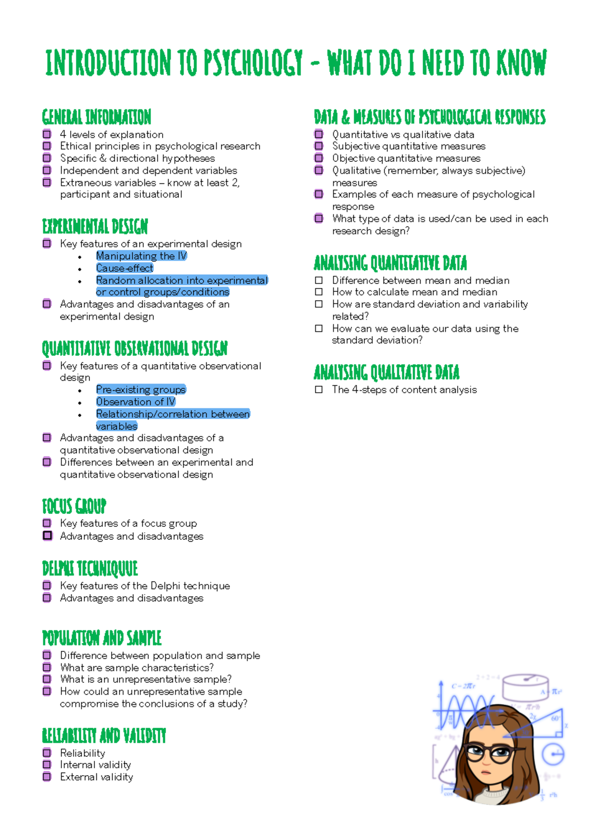 0. Introduction to Psychology Revision Overview - ̈ 4 levels of ...