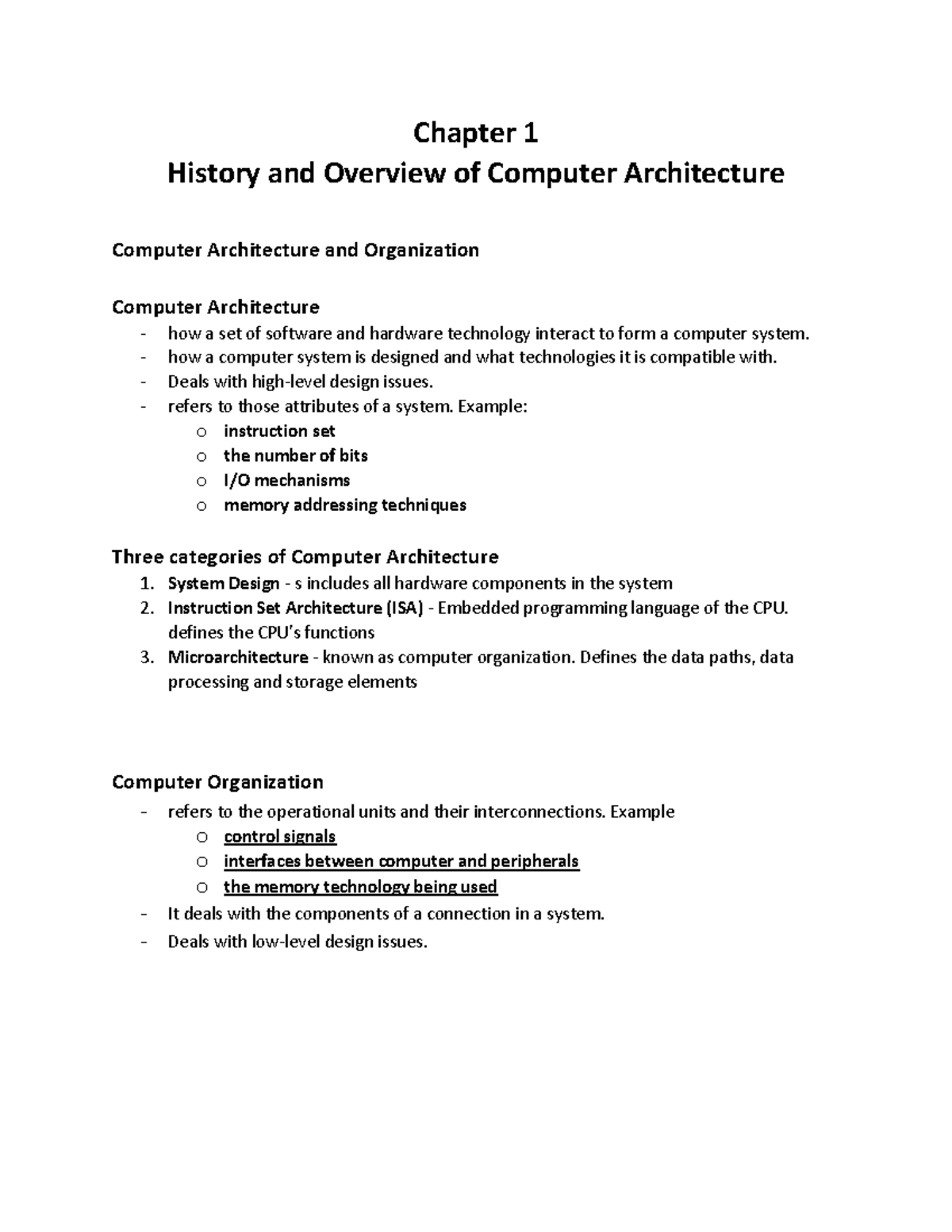 Chapter-1 ( Notes SAP) - Chapter 1 History and Overview of Computer ...