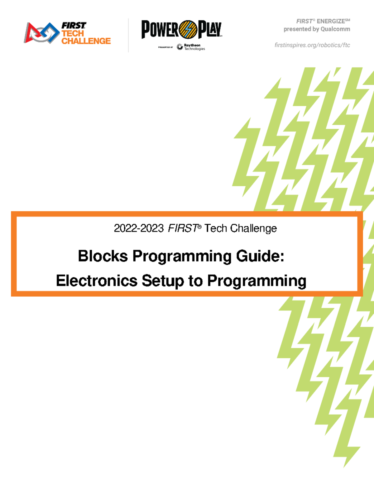 Blocks-programming-guide - 2022-2023 FIRST ® Tech Challenge Blocks Programming Guide ...